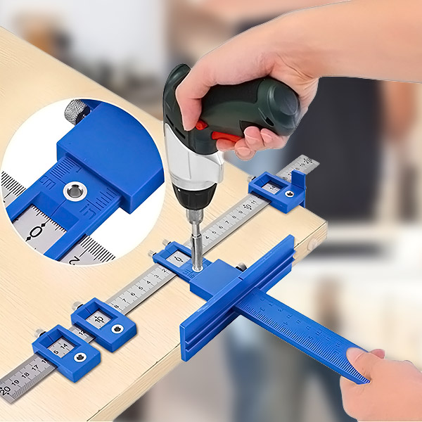 Ρυθμιζόμενο πρότυπο κεντραρίσματος για διάτρηση τρυπών | DRILLPRO – Superzebra.gr